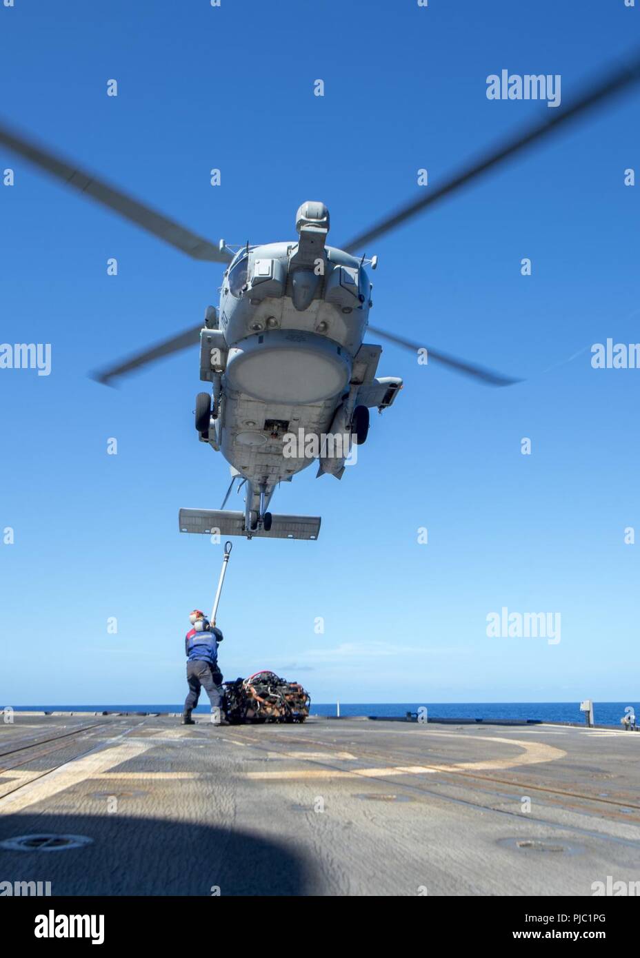 PHILIPPINE SEA (July 20, 2018) Sailors assigned to the Ticonderoga ...