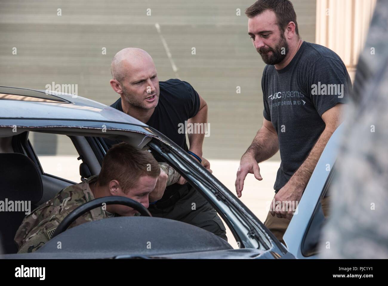 Jay Wadsworth (left) and Blake Hayes, Code 4 Concepts instructors with ...