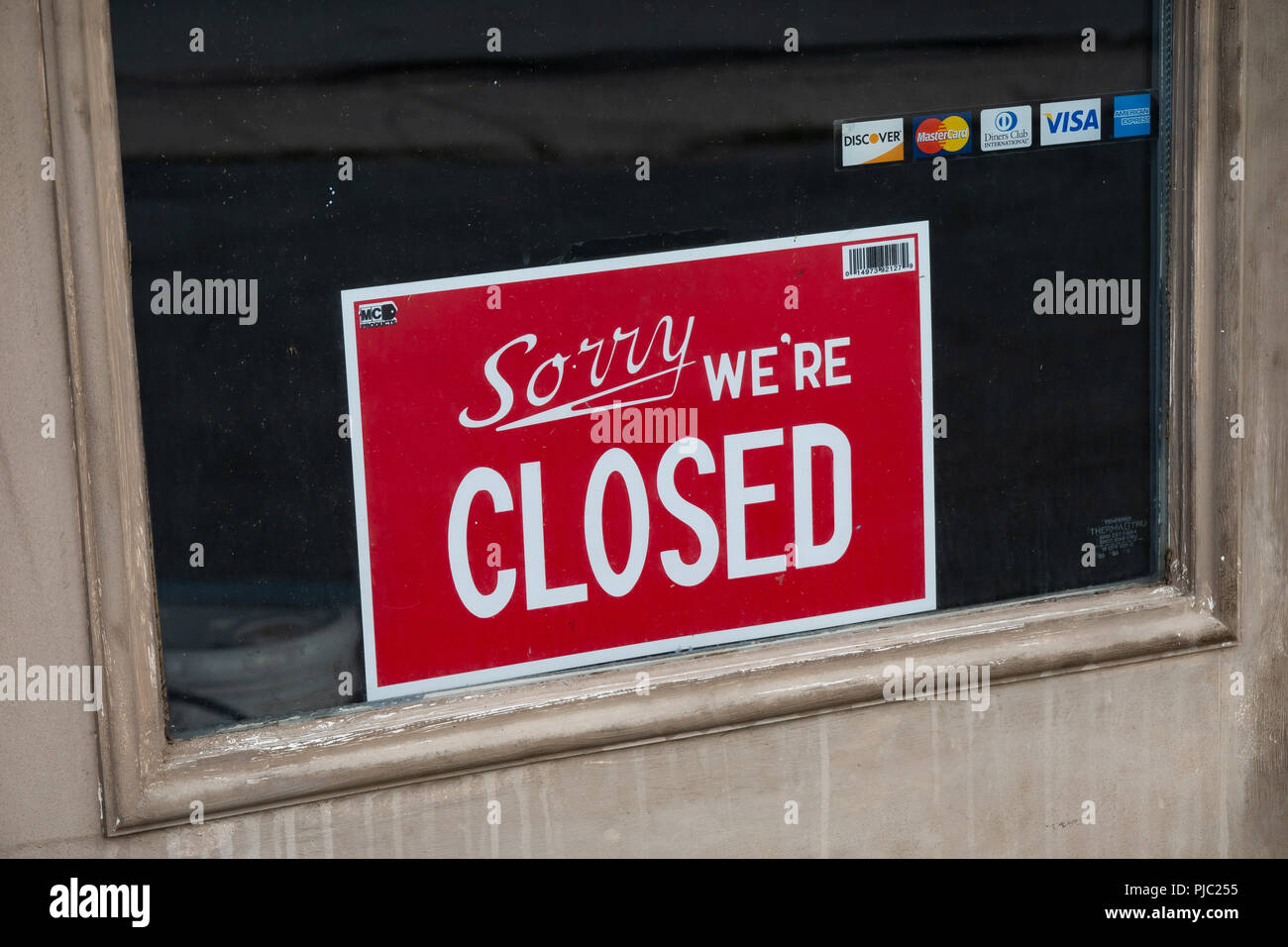 Sorry we're closed hi-res stock photography and images - Alamy