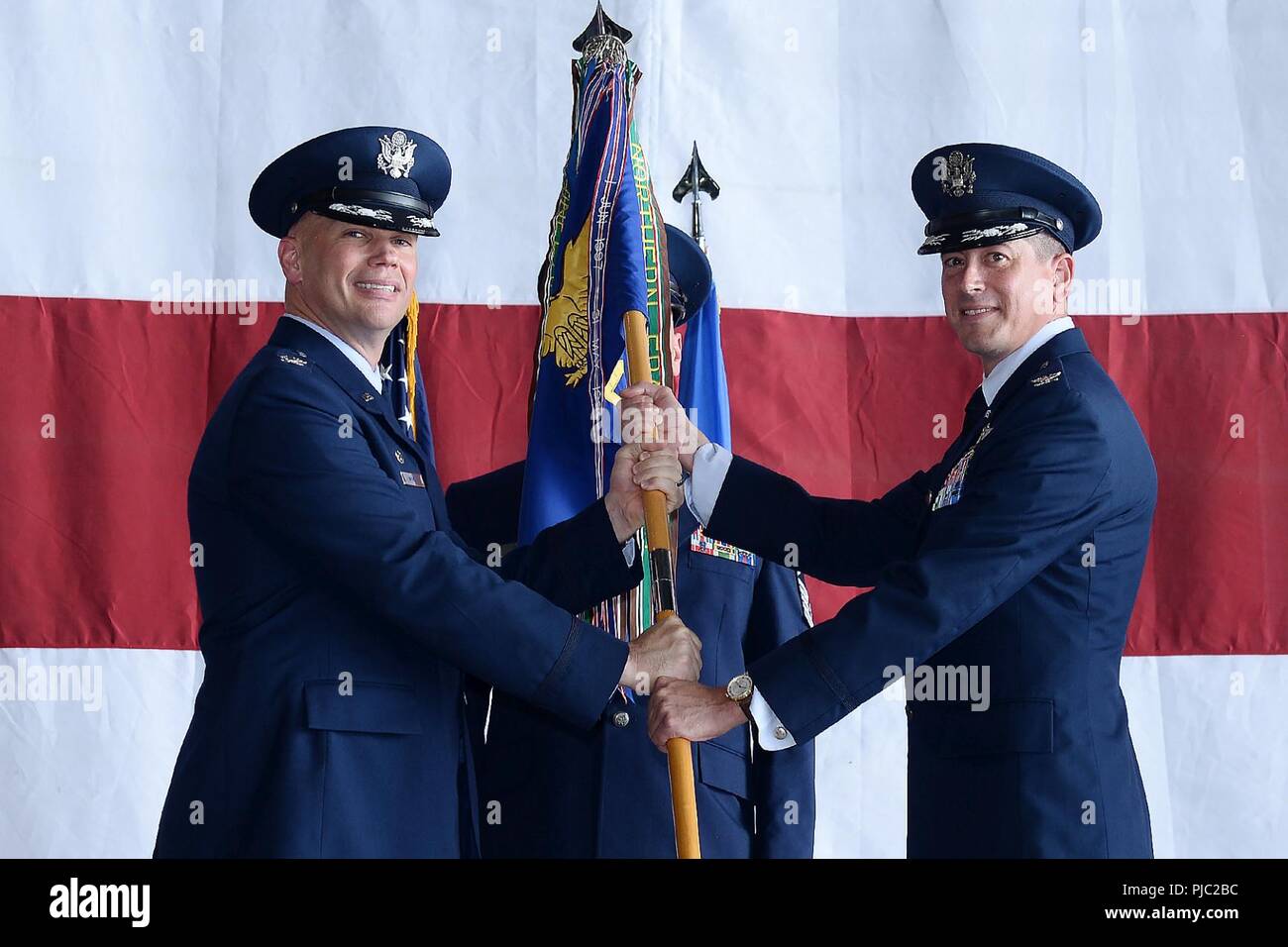 U.S. Air Force Col. Eric Paulson, 55th Operations Group (OG) commander ...