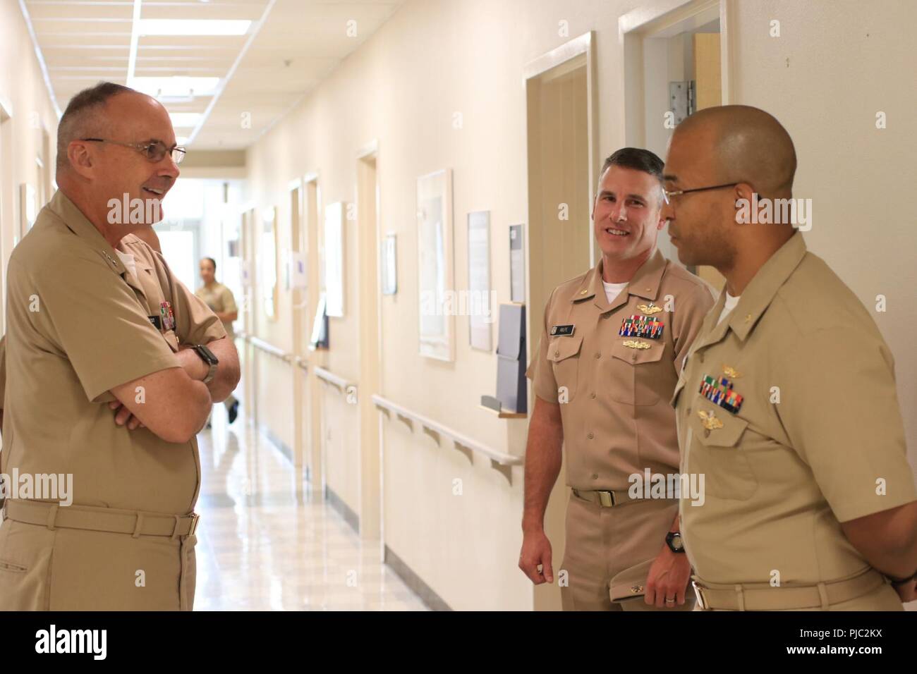 During a visit to Naval Health Clinic (NHC) Lemoore, Vice Adm. Forrest ...
