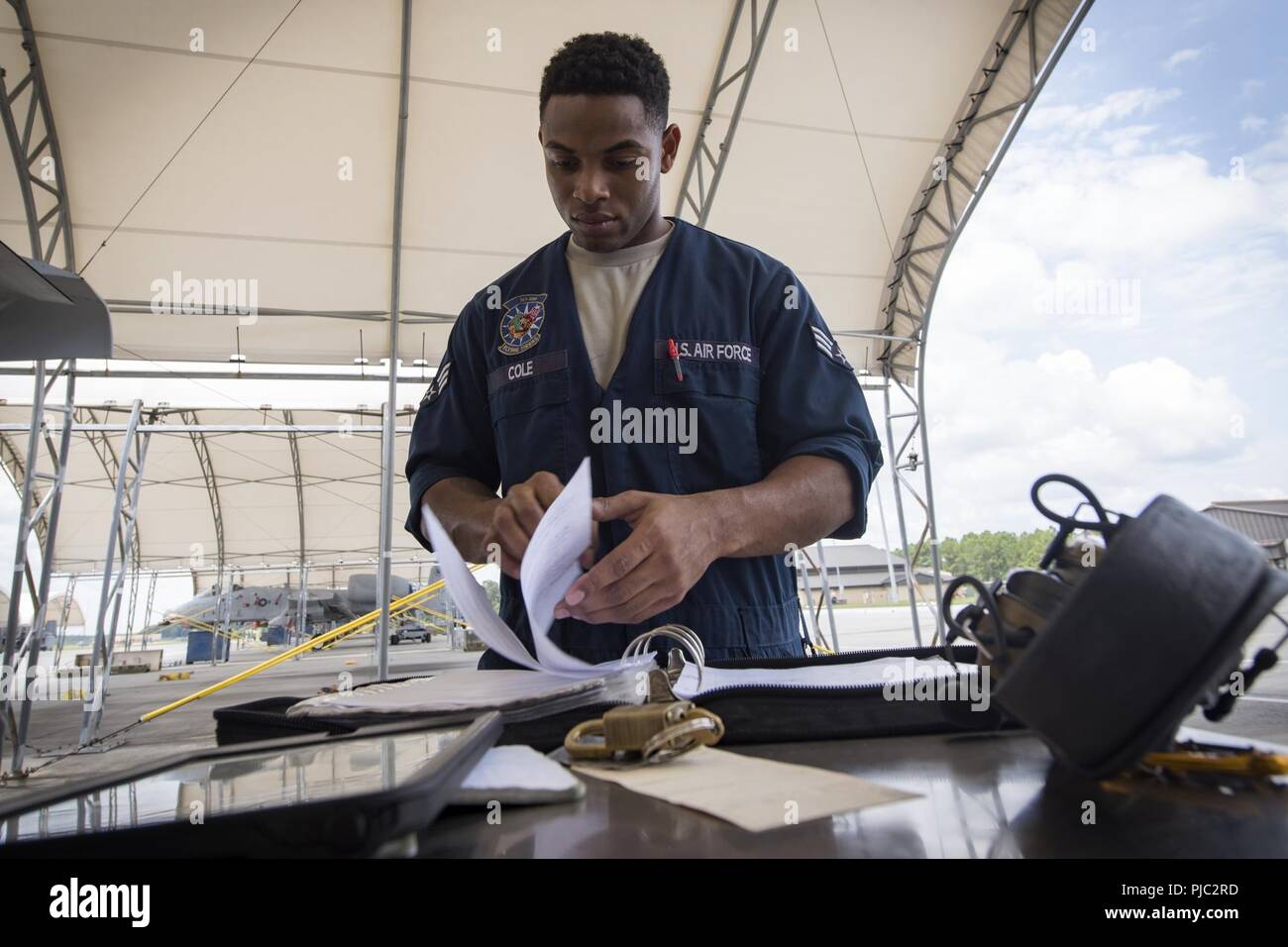 Senior Airman Shayne Cole, 74th Aircraft Maintenance Unit (AMU ...