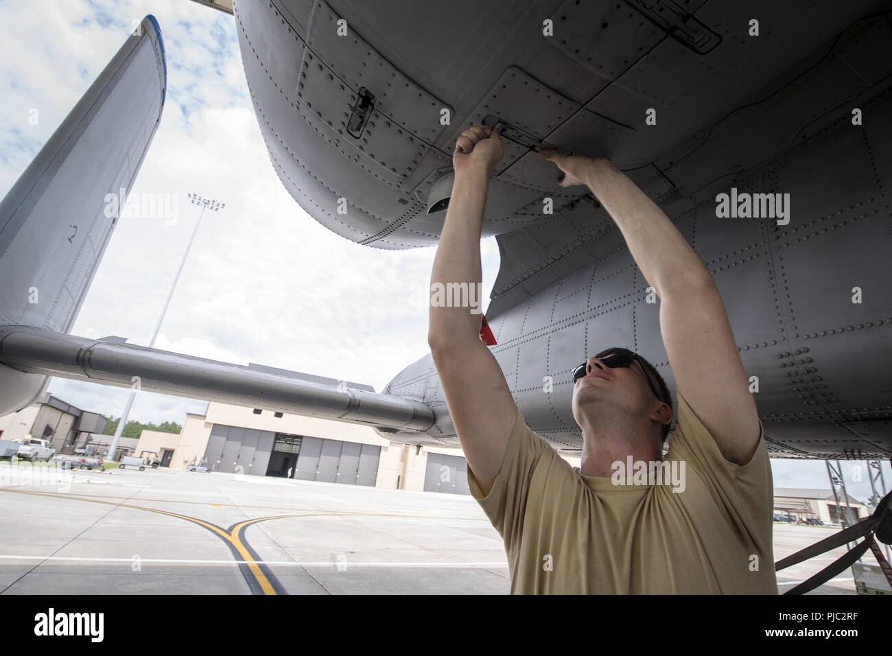 Airman 1st Class Nathan Manzella, 74th Aircraft Maintenance Unit (AMU ...