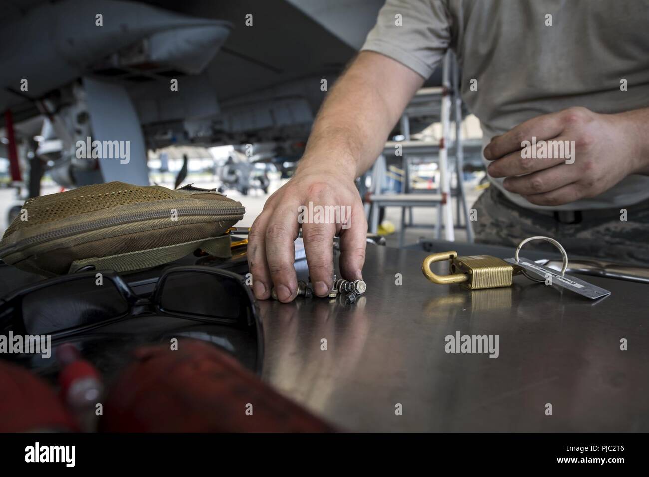 Tech. Sgt. Chris Thiel, 74th Aircraft Maintenance Unit (AMU) aerospace ...