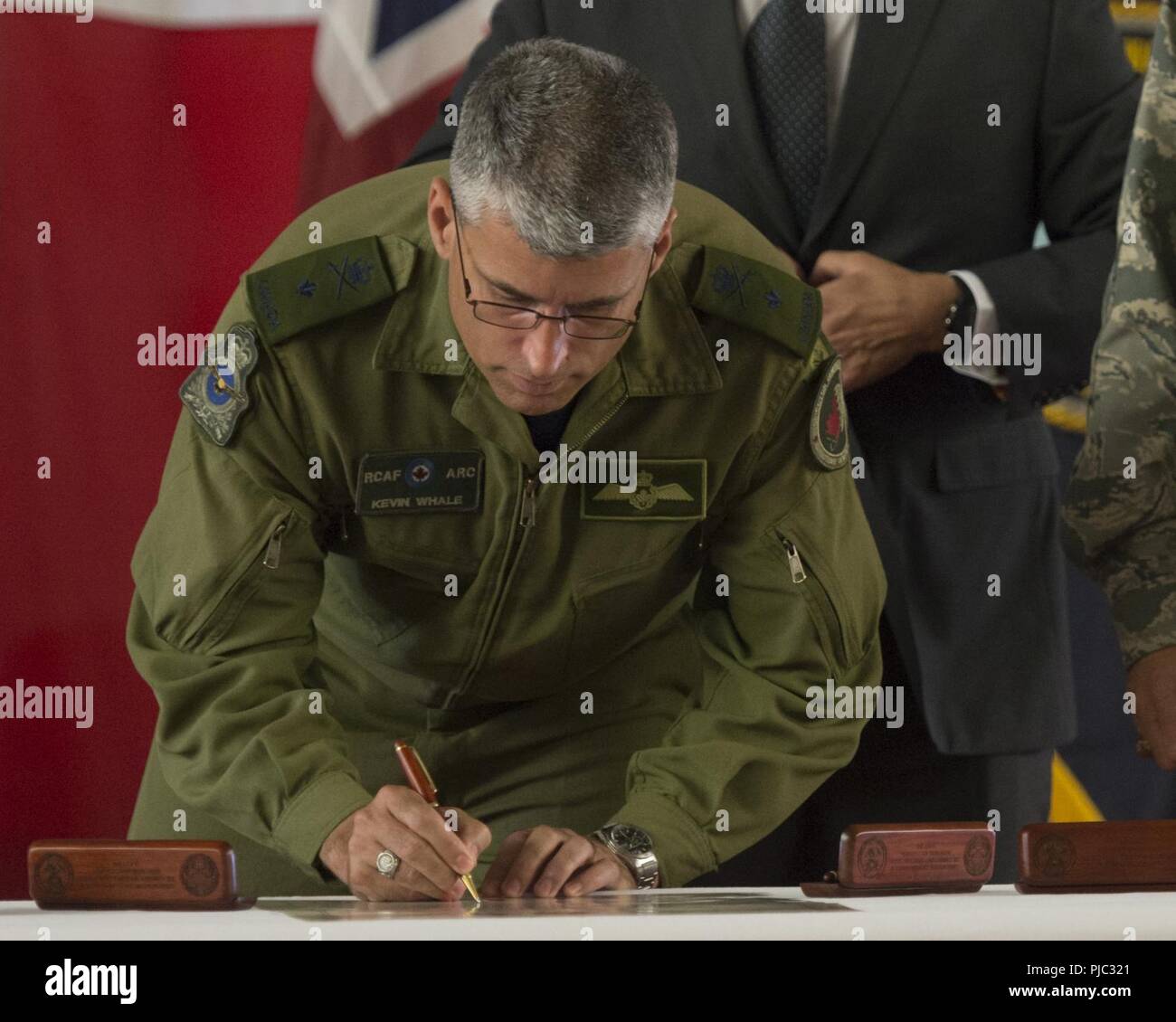 Royal Canadian Air Force Brig. Gen. Kevin Whale, RCAF Director General ...