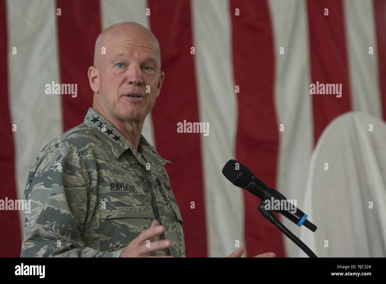 U.S. Air Force Gen. Jay Raymond, commander of Air Force Space Command ...