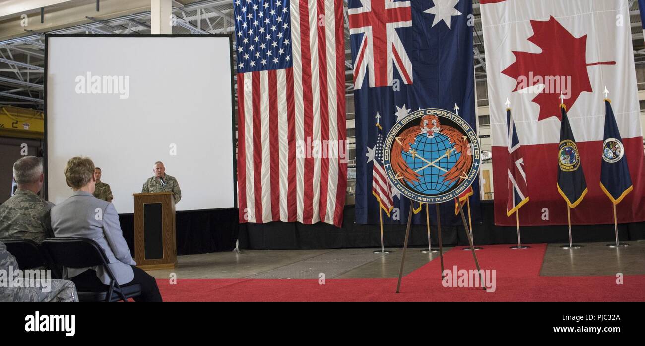 U.S. Air Force Col. Scott Brodeur, director of the Combined Space ...