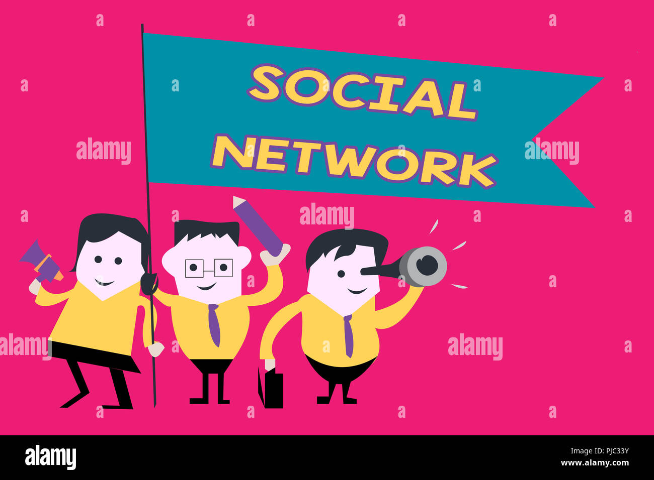 Word writing text Social Network. Business concept for Interactions ...