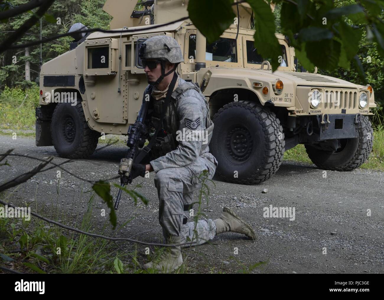 A 128th air refueling wing security forces airman hi-res stock ...