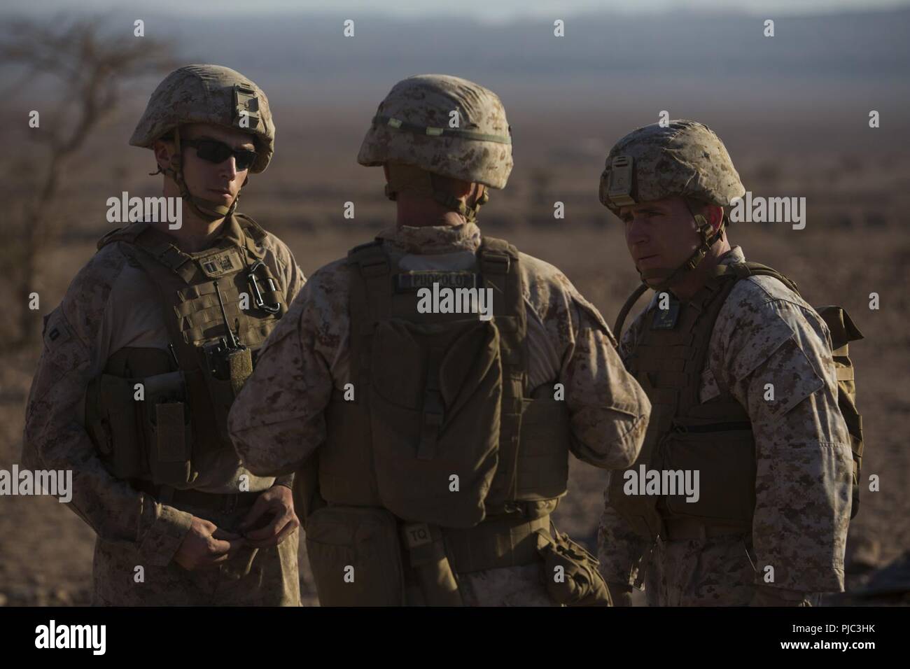 CAMP TITIN, Jordan (July 8, 2018) U.S. Marine Corps Col. Farrell J ...