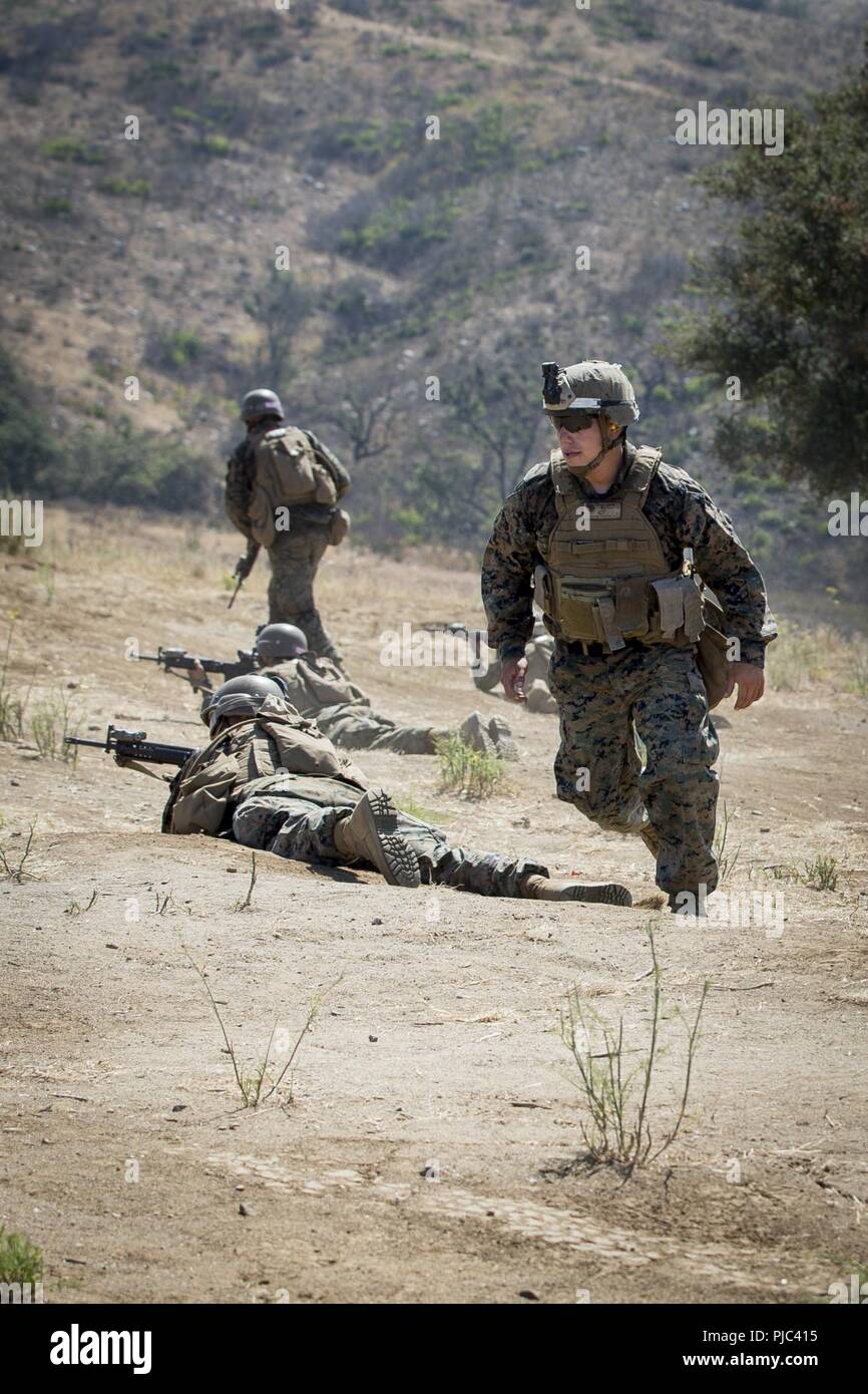 U.S. Marine Corps Staff Sgt. Leonardo Lopez, combat instructor, 2nd ...