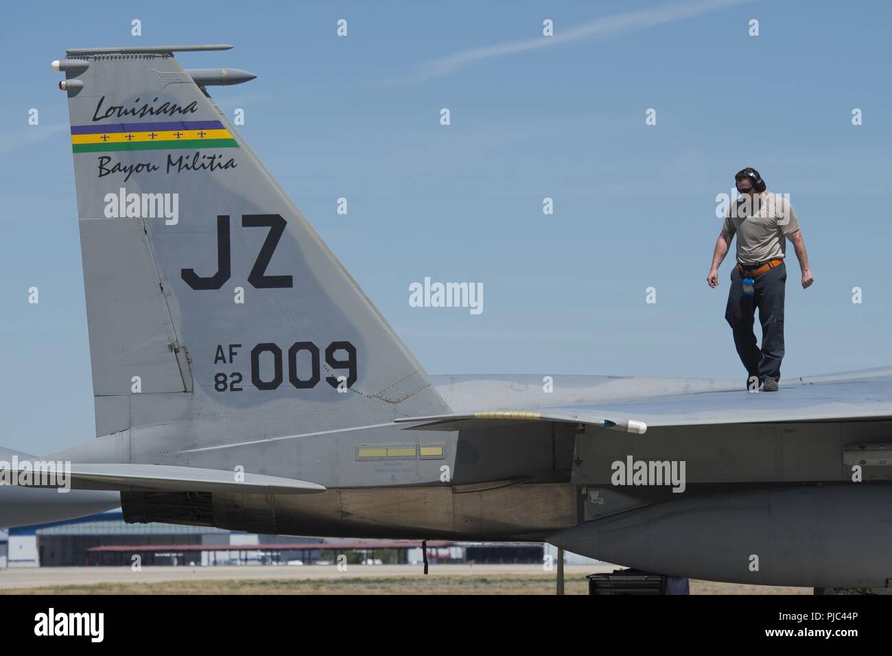 F-15Cs from the 122nd Fighter Squadron of the 159th Fighter Wing, Naval ...