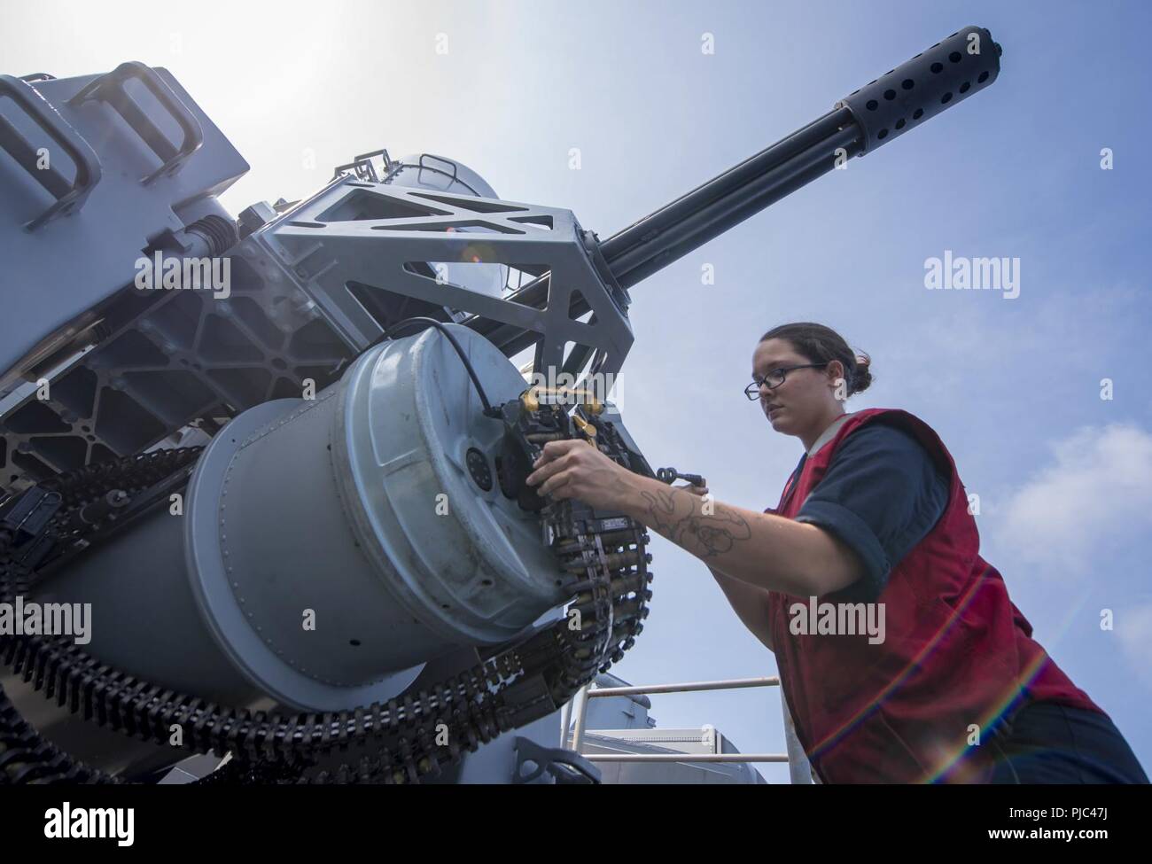 PACIFIC OCEAN (July 12, 2018) Fire Controlman 2nd Class Alexys Stone ...