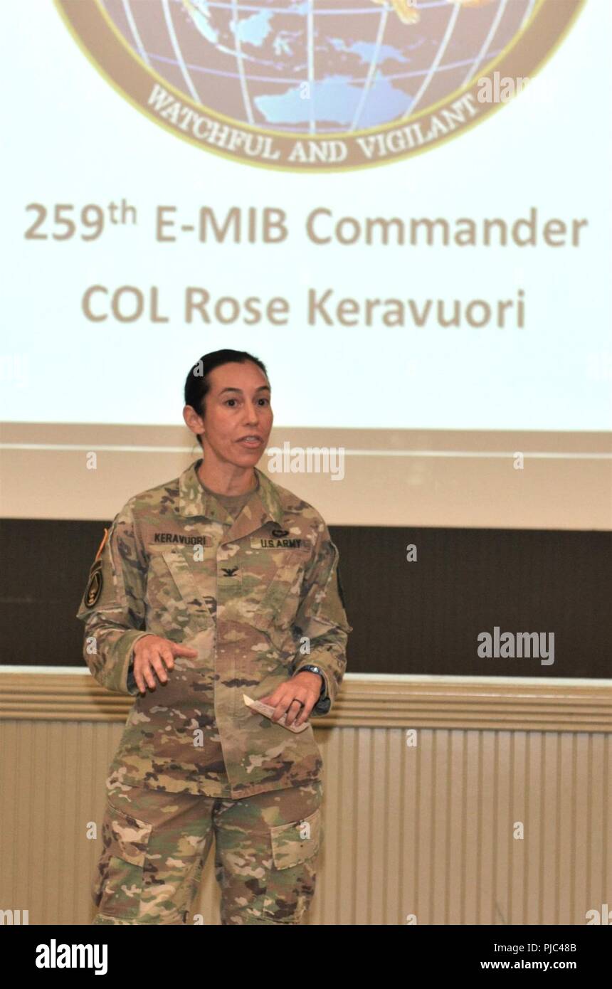 259th Expeditionary Military Intelligence Brigade Commander, Col. Rose ...