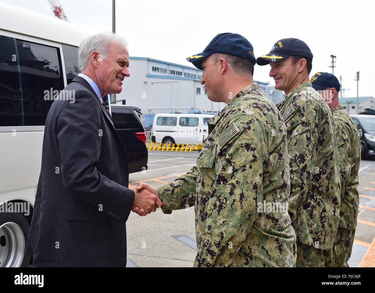YOKOSUKA, Japan (July 12, 2018) Secretary of the Navy Richard V ...