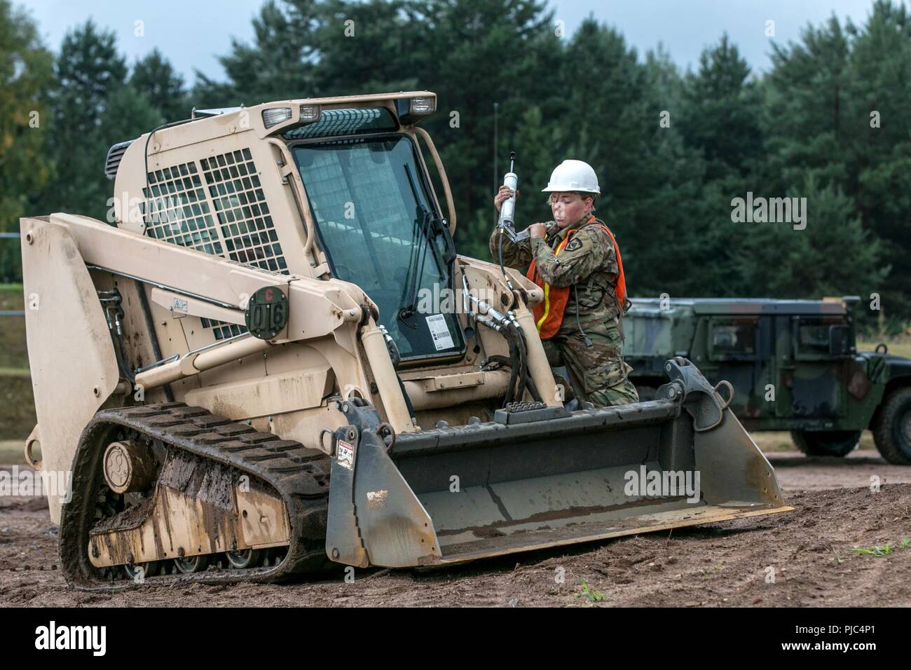Spc. Veronica Pettit, a horizontal construction engineer in the West ...
