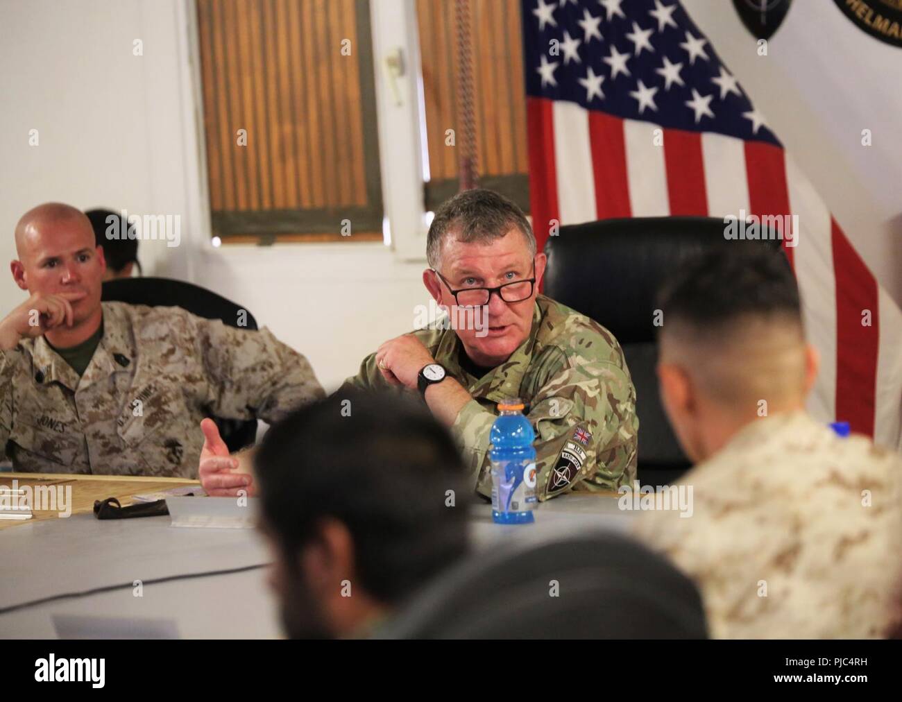 HELMAND PROVINCE, Afghanistan (July 10, 2018) -- British Army Lt. Gen ...