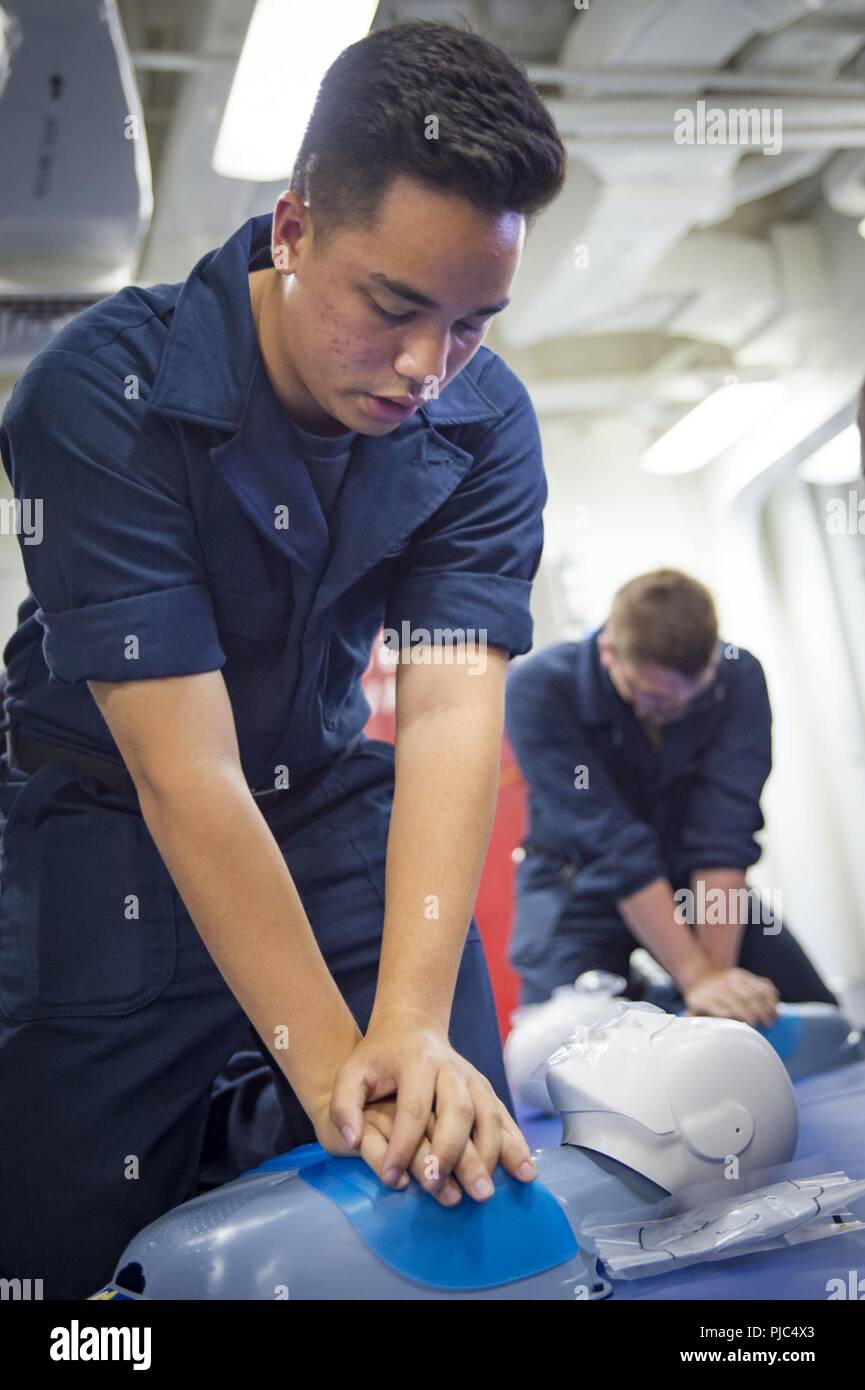 PACIFIC OCEAN (July 12, 2018) Information Systems Technician Seaman ...