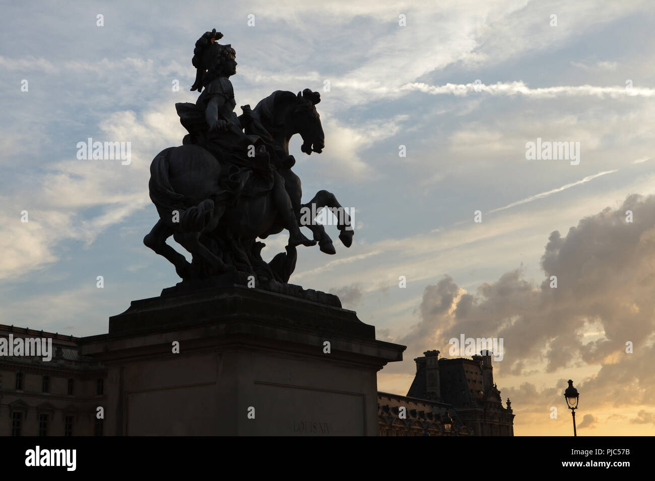 Equestrian statue of King Louis XIV of France by Italian Baroque ...