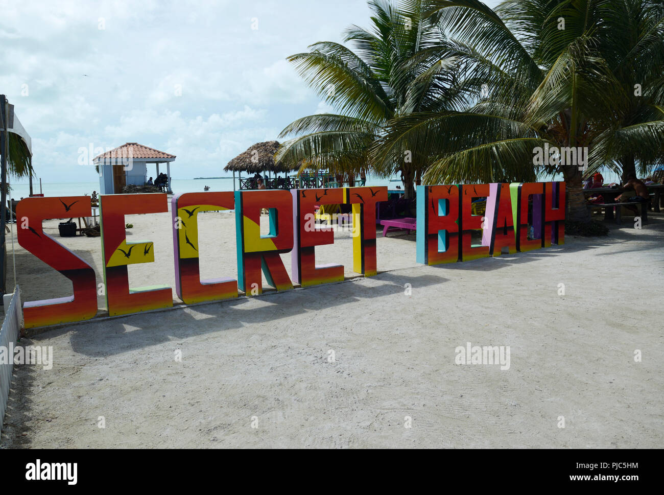 Ambergris Caye Secret Beach Belize Stock Photo - Alamy