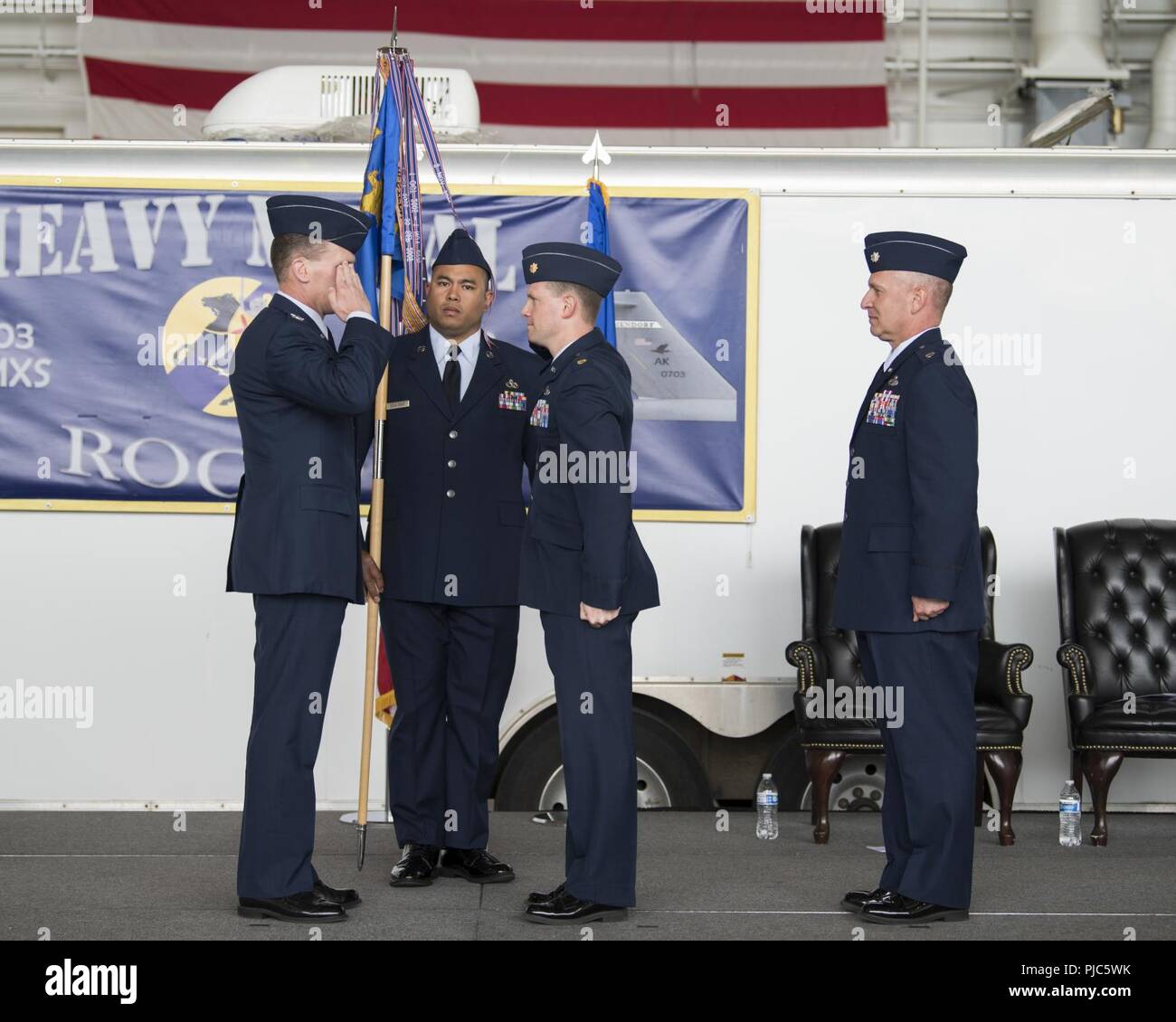 The 703d Aircraft Maintenance Squadron change of command ceremony was ...