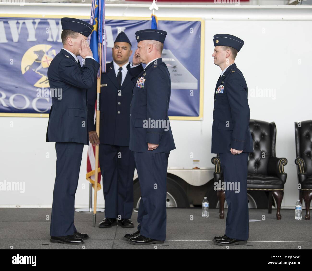 The 703d Aircraft Maintenance Squadron change of command ceremony was ...