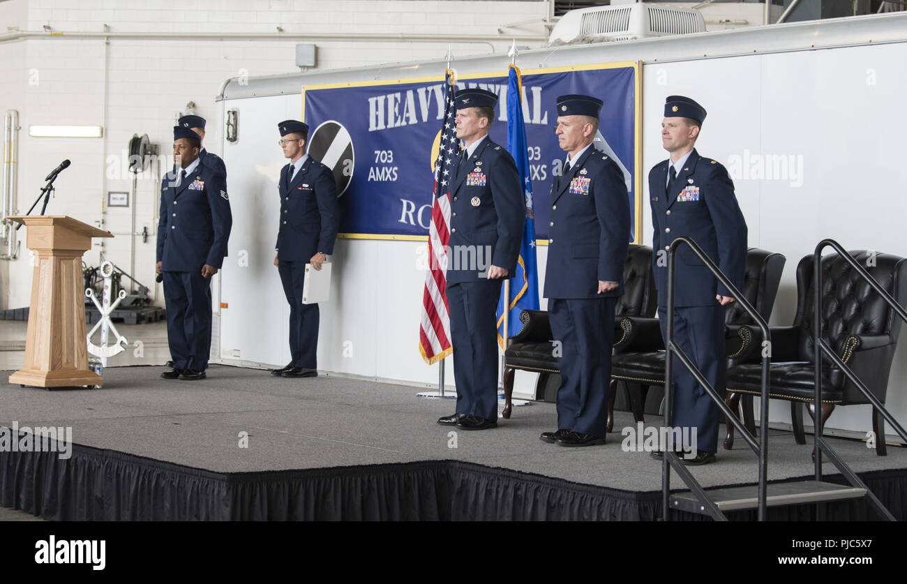 The 703d Aircraft Maintenance Squadron change of command ceremony was ...