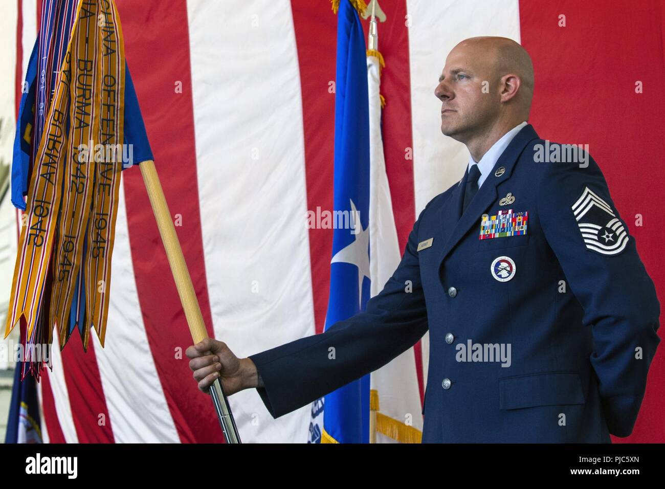 U.S. Air Force Chief Master Sgt. Leonard F. Werner III, acting 514th ...