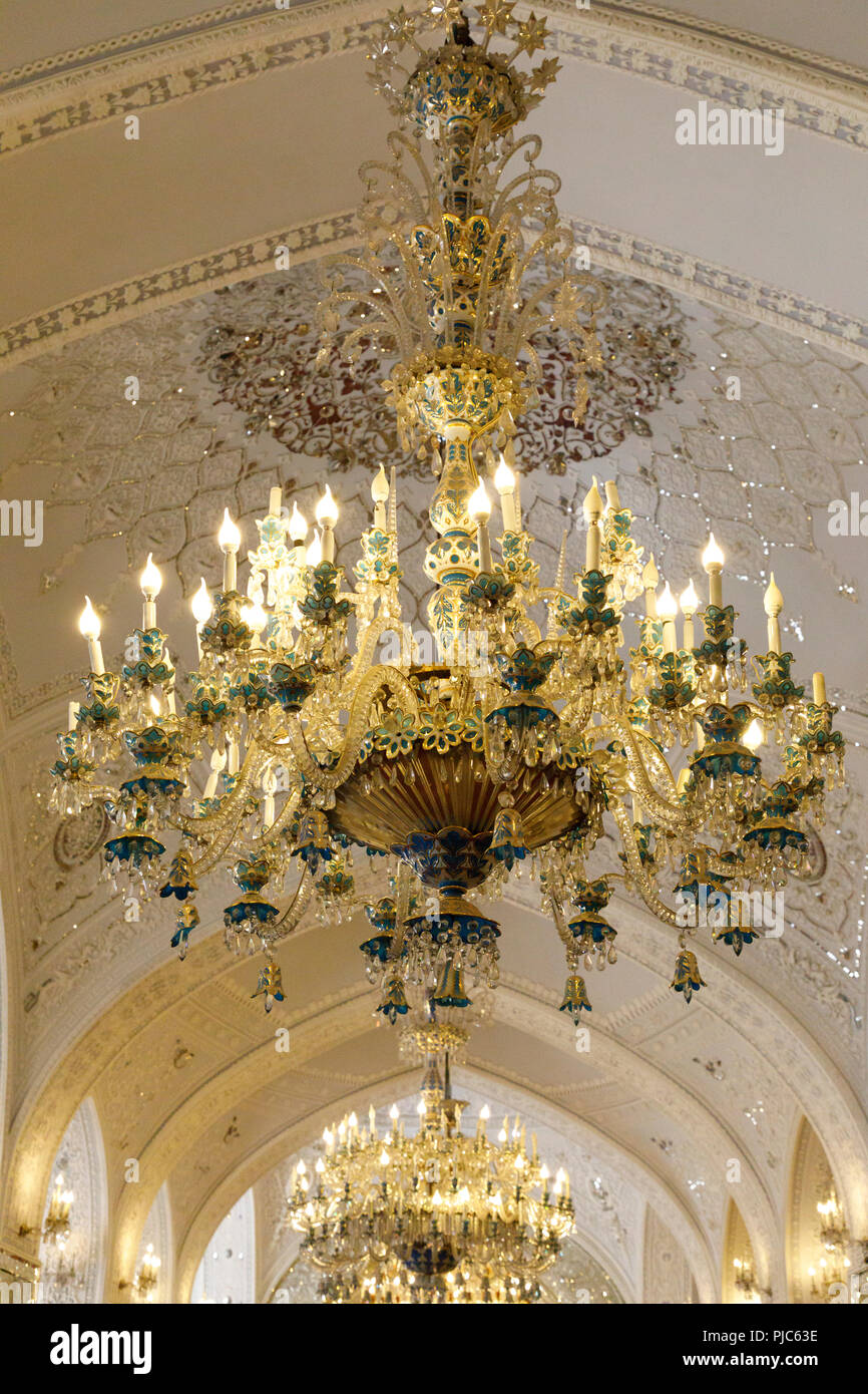 Iran. Tehran. Golestan Palace, UNESCO World Heritage Site, group of ...