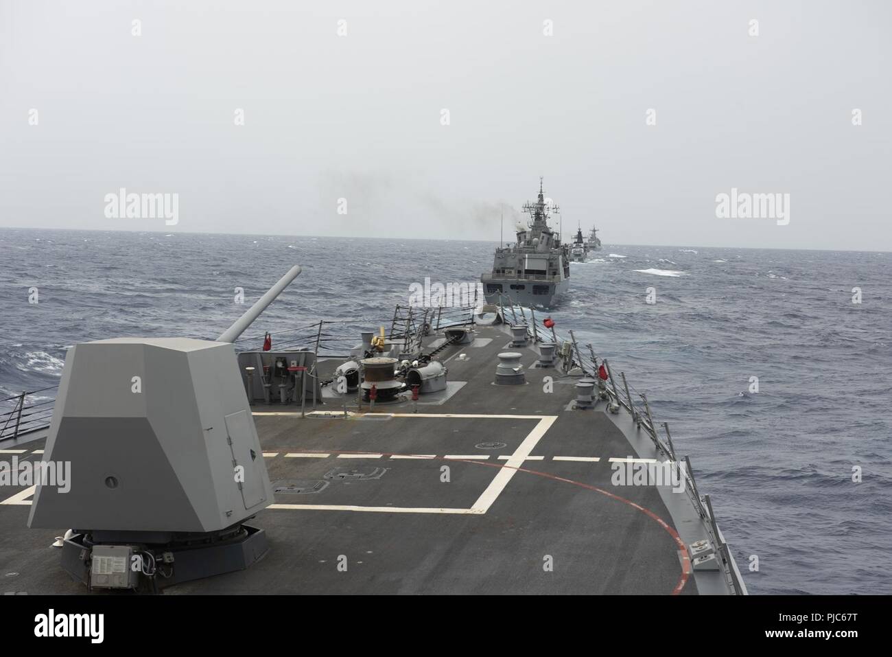 PACIFIC OCEAN (July 16, 2018) Guided missile destroyer USS Preble (DDG ...