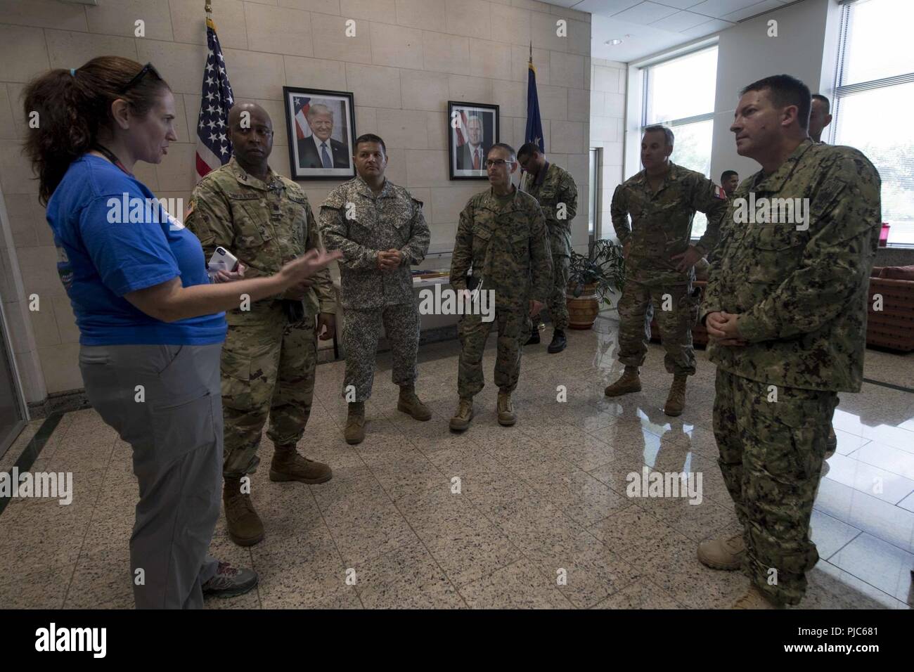 BELMOPAN, Belize (July 15, 2018) Deborah Lingwood, management officer ...