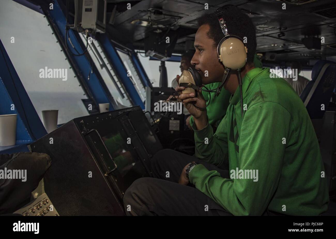 PACIFIC OCEAN (July 14, 2018) Interior Communications Electrician ...