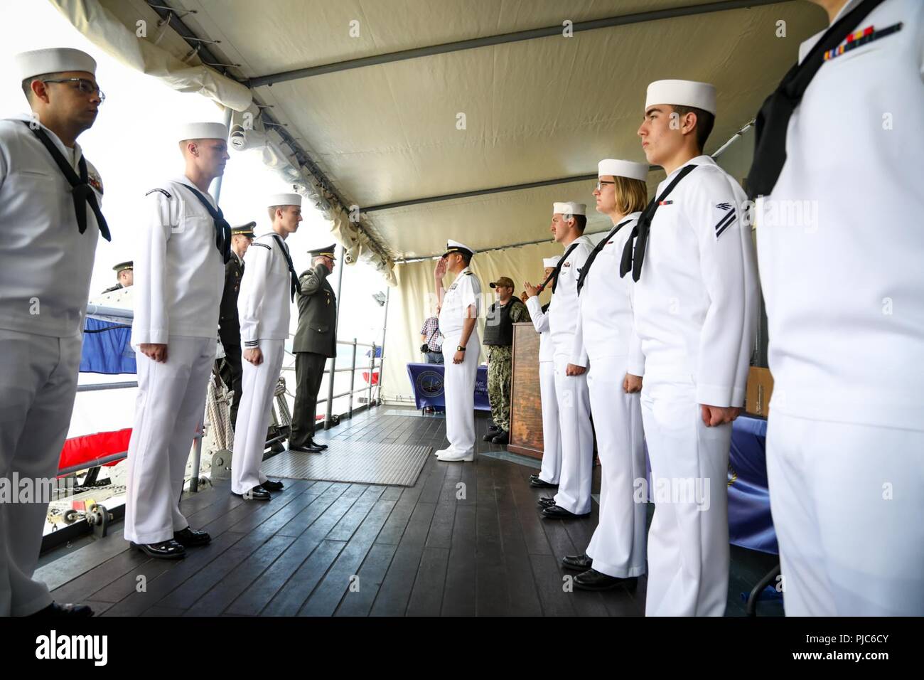 ODESSA, Ukraine (July 16, 2018) Ukrainian Chief of General Staff Gen ...