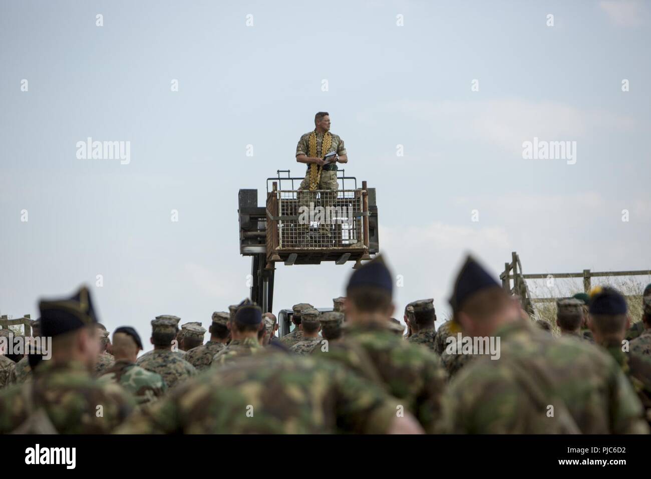 British Army Commando Maj. Darren Middleton, a chaplain with 29 ...