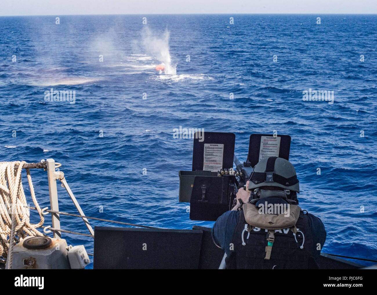 U.S. 5TH FLEET AREA OF OPERATIONS (July 16, 2018) Gunner’s Mate Seaman ...