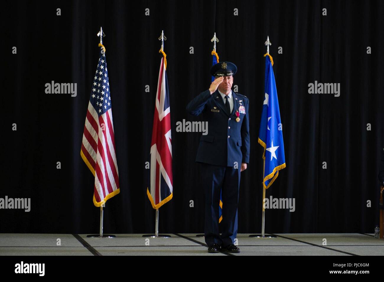 Col. Evan Pettus renders his final salute to Liberty Wing as commander ...