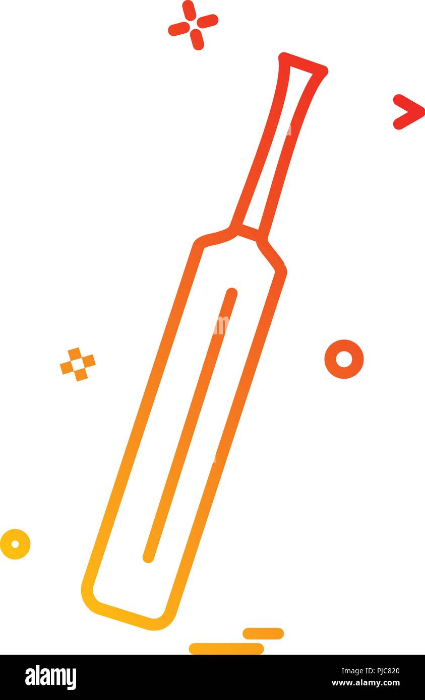 cricket bat playing icon vector design Stock Vector Image & Art - Alamy