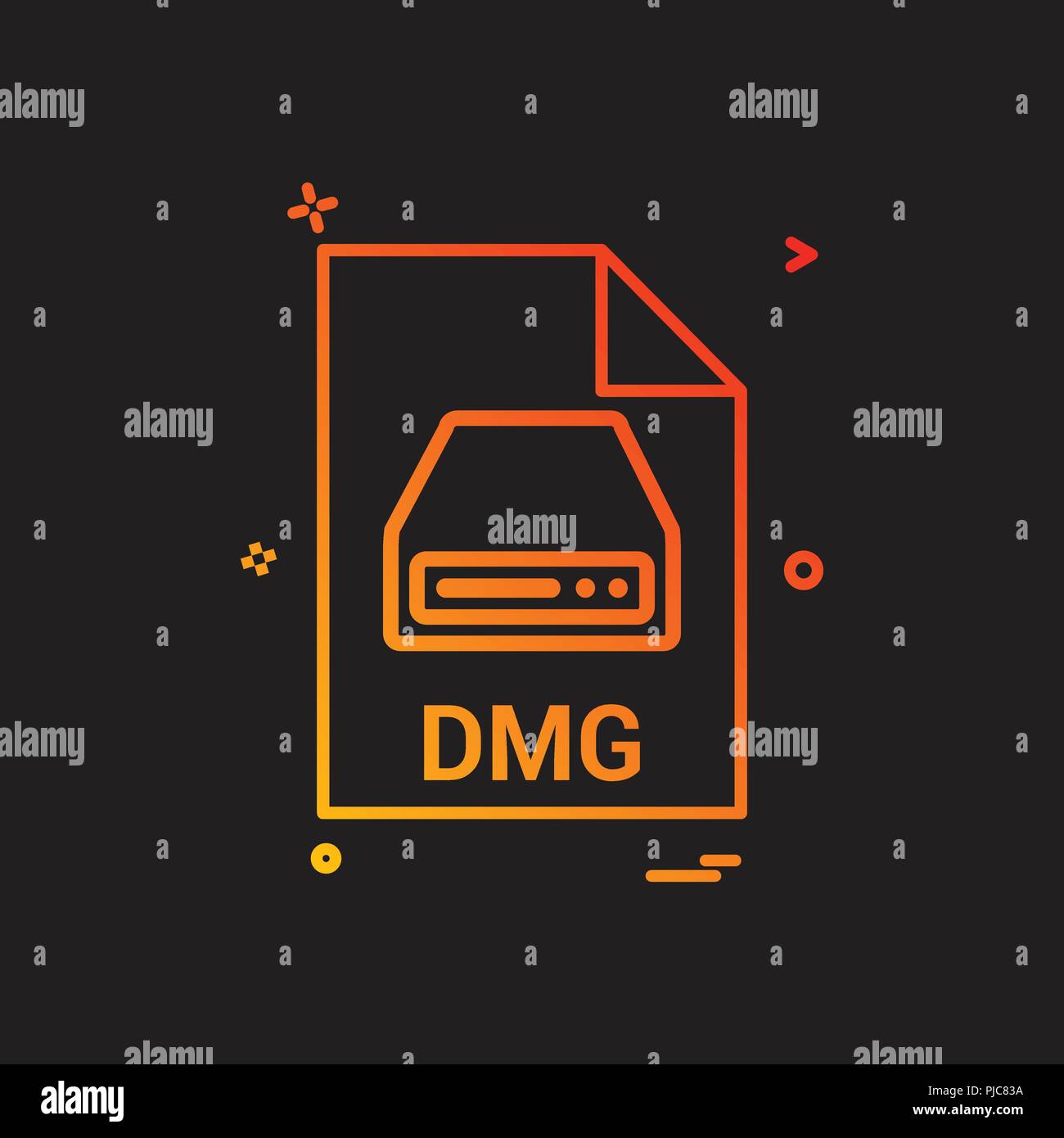 dmg file file extension file format icon vector design Stock Vector ... dmg file file extension file format icon vector design Stock Vector ...