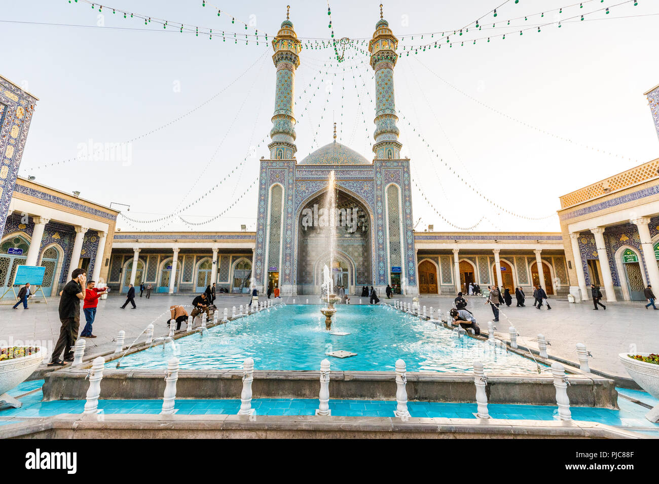 Islamic Republic of Iran. Qom. Shrine of Fatima Masumeh is considered ...