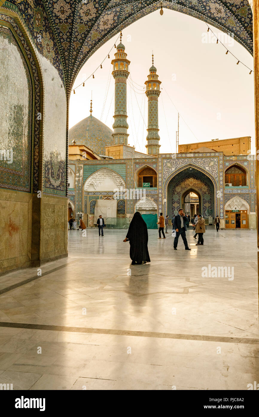 Islamic Republic of Iran. Qom. Shrine of Fatima Masumeh is considered ...