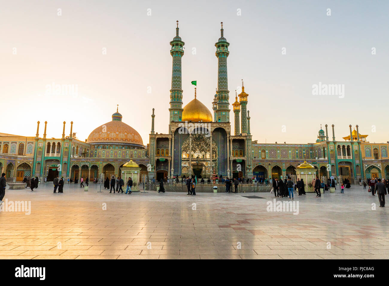 Islamic Republic of Iran. Qom. Shrine of Fatima Masumeh is considered ...