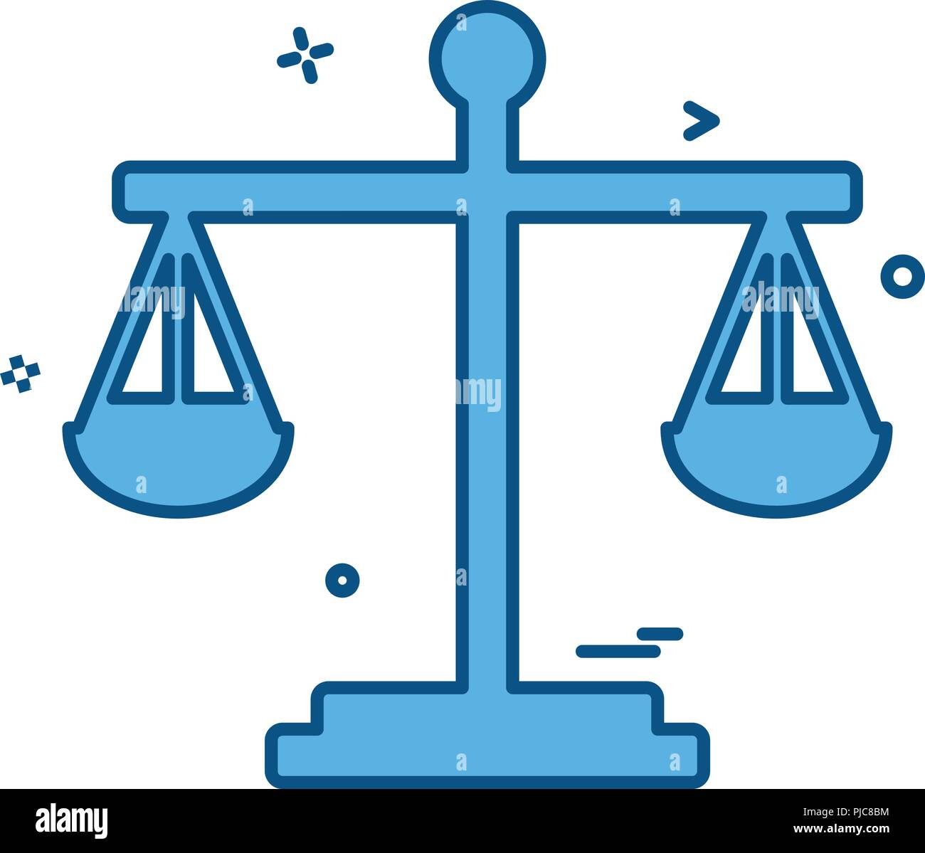 balance risk analysis risk evaluation scale icon vector design Stock ...