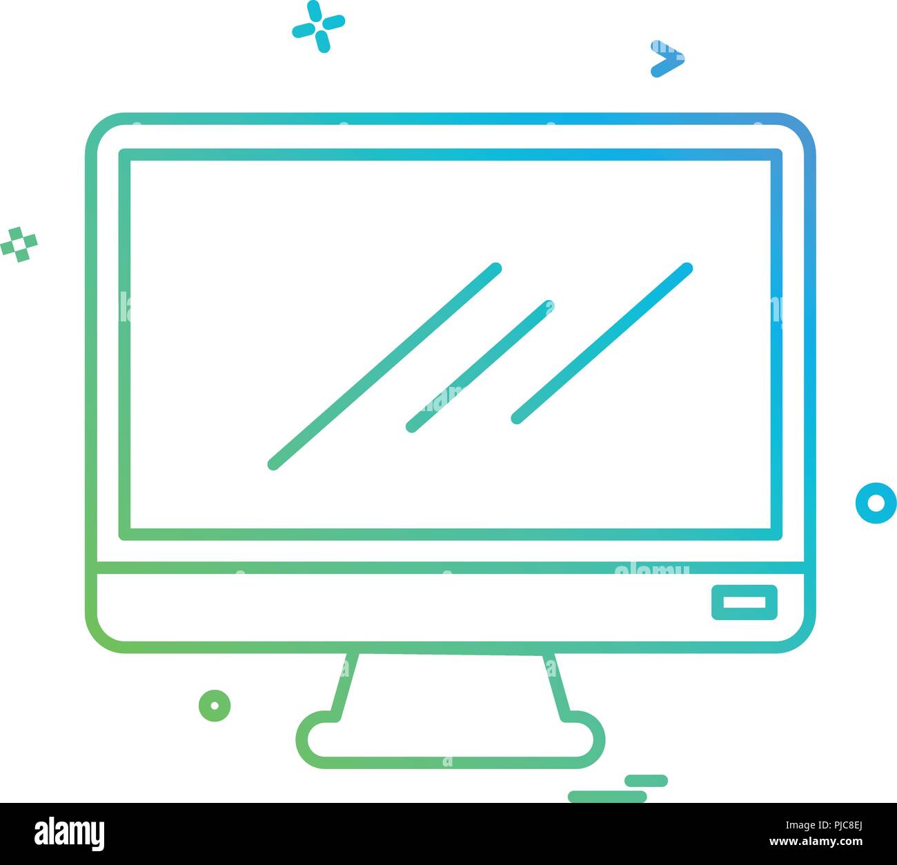 Monitor icon design vector Stock Vector Image & Art - Alamy
