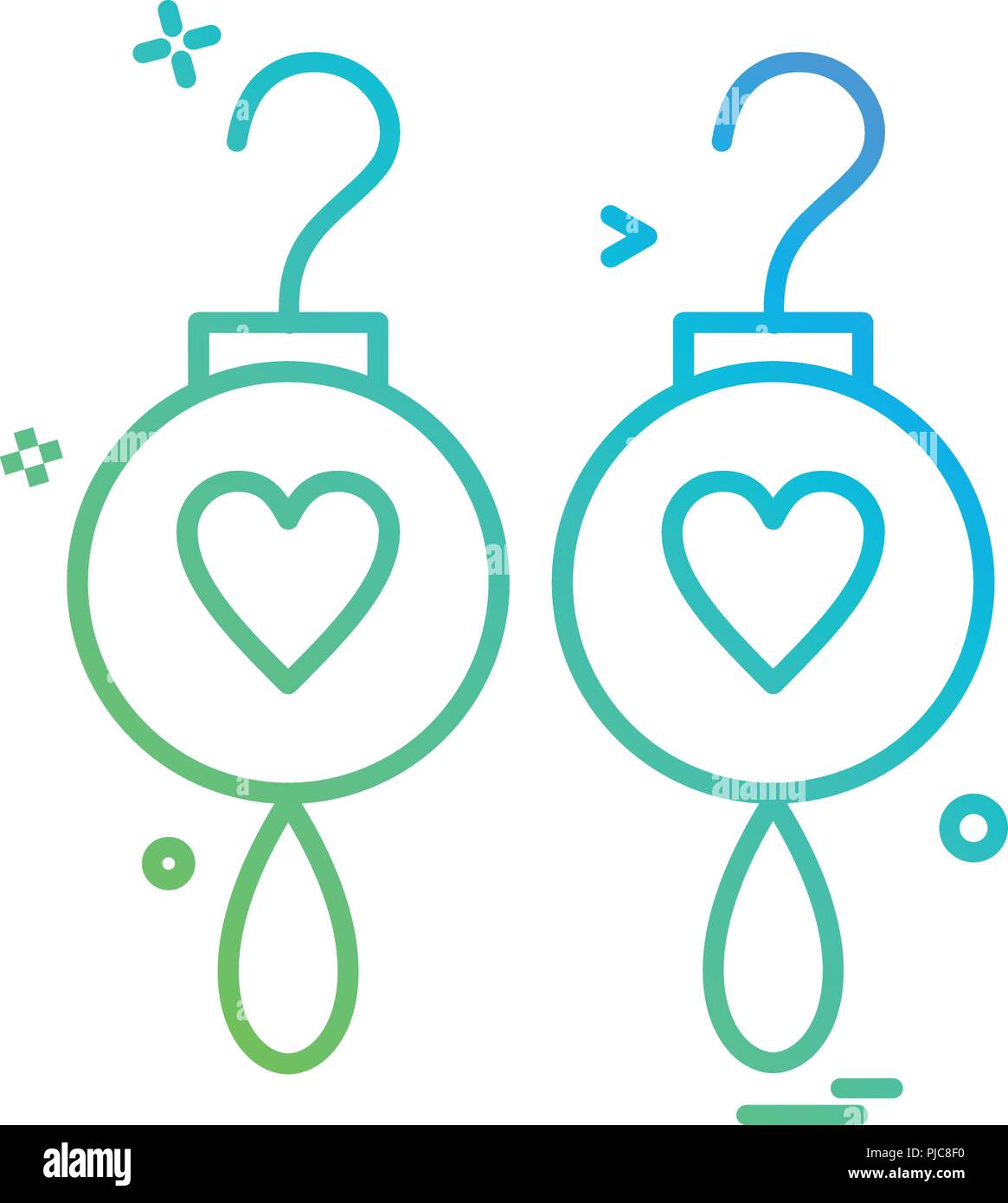 Earing icon design vector Stock Vector Image & Art - Alamy