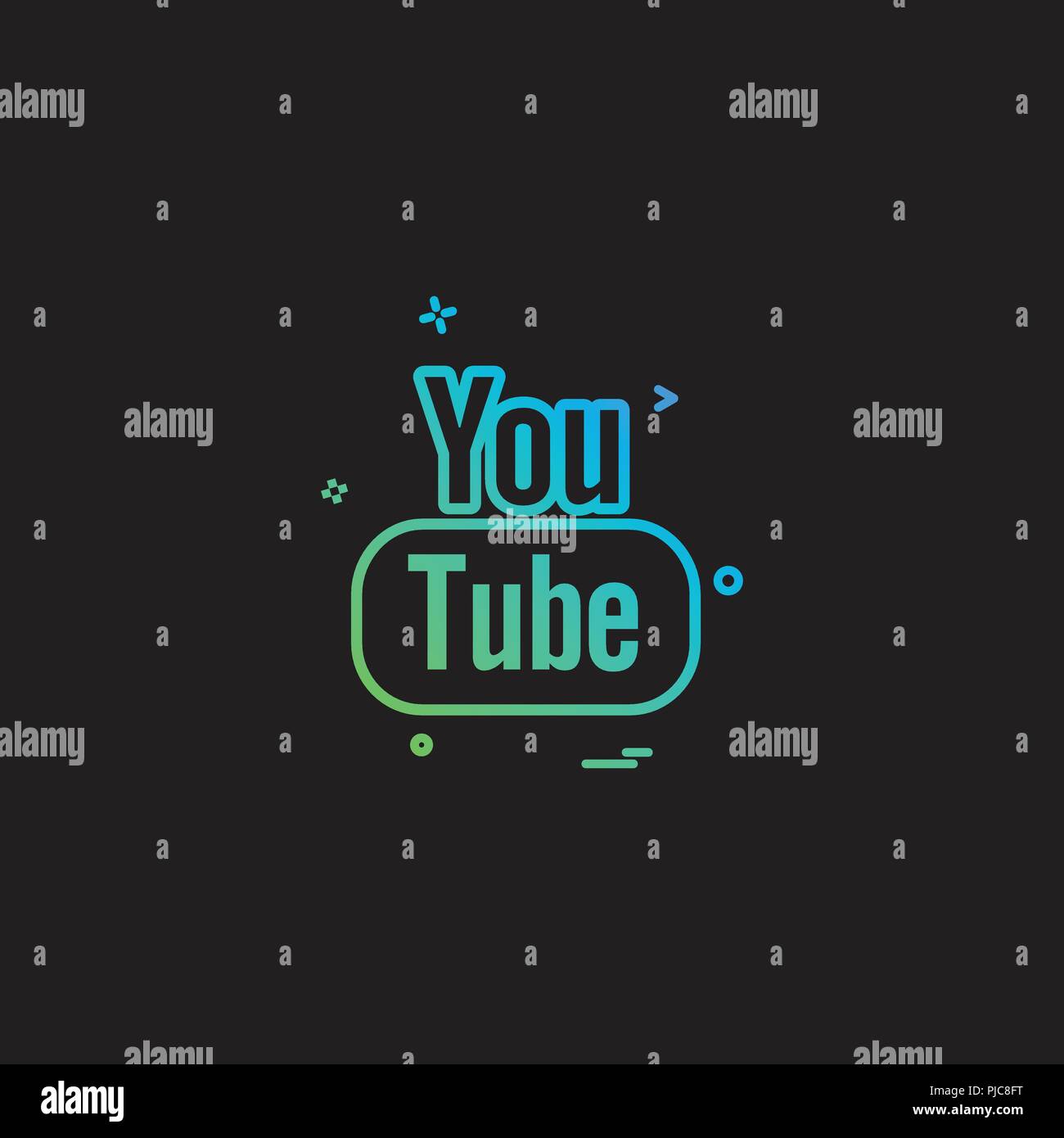 Youtube icon design vector Stock Vector Image & Art - Alamy