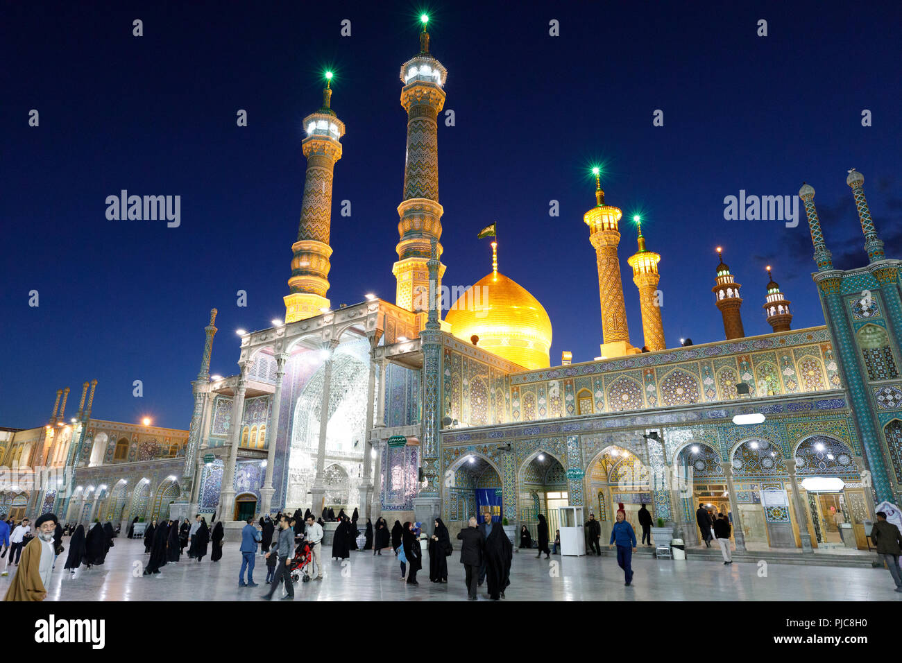 Islamic Republic of Iran. Qom. Shrine of Fatima Masumeh is considered ...