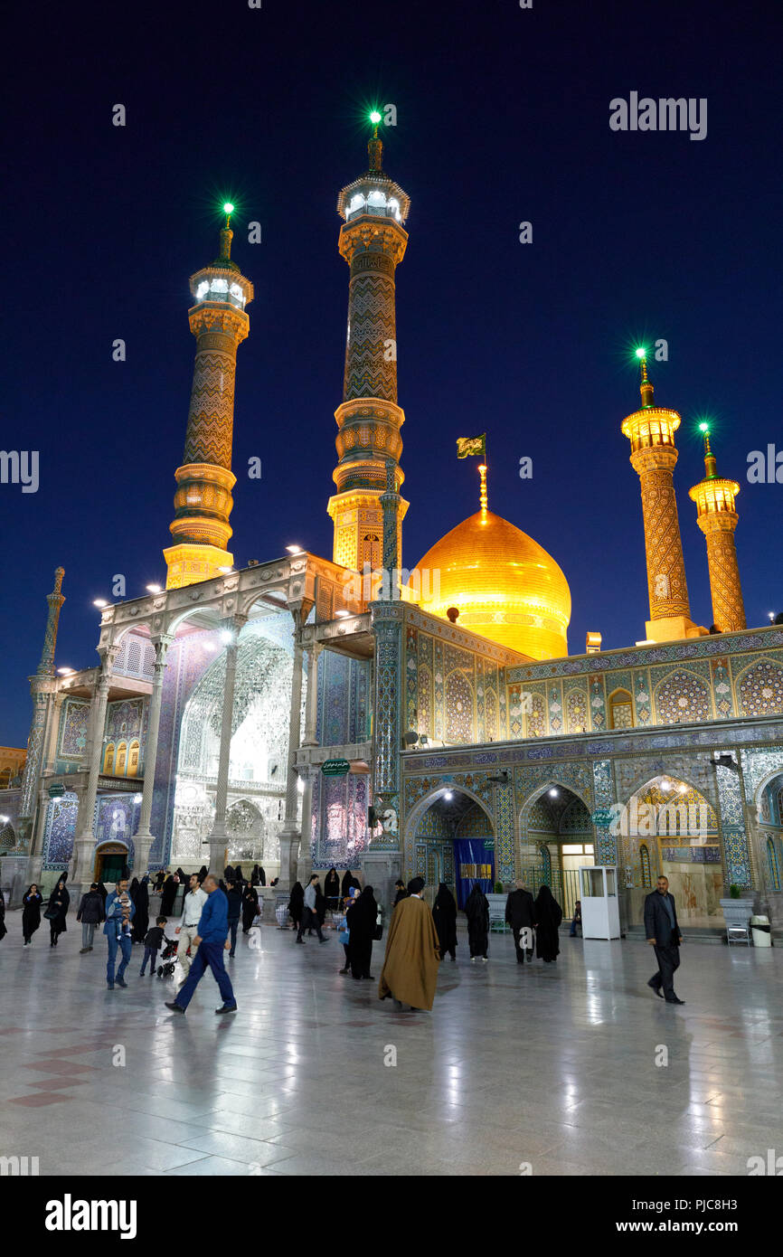 Islamic Republic of Iran. Qom. Shrine of Fatima Masumeh is considered ...