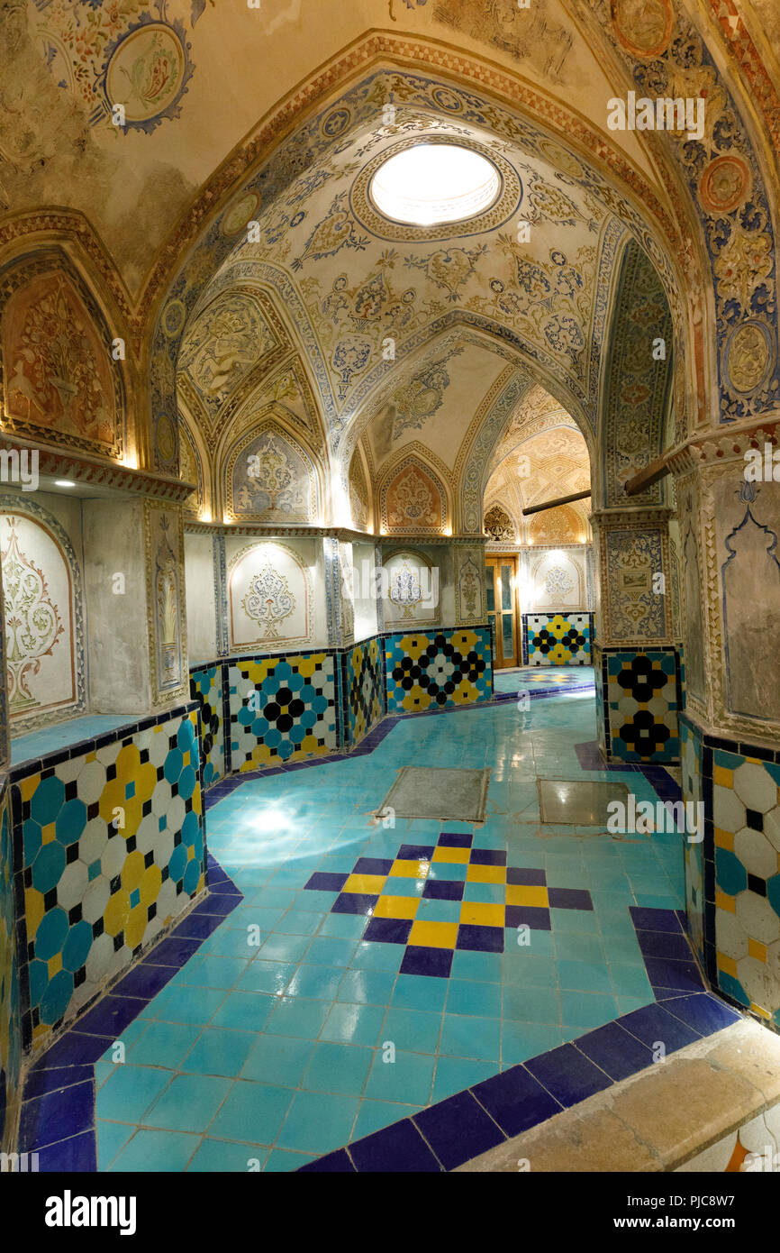 Islamic Republic of Iran. Isfahan, Kashan. Hammam Stock Photo - Alamy