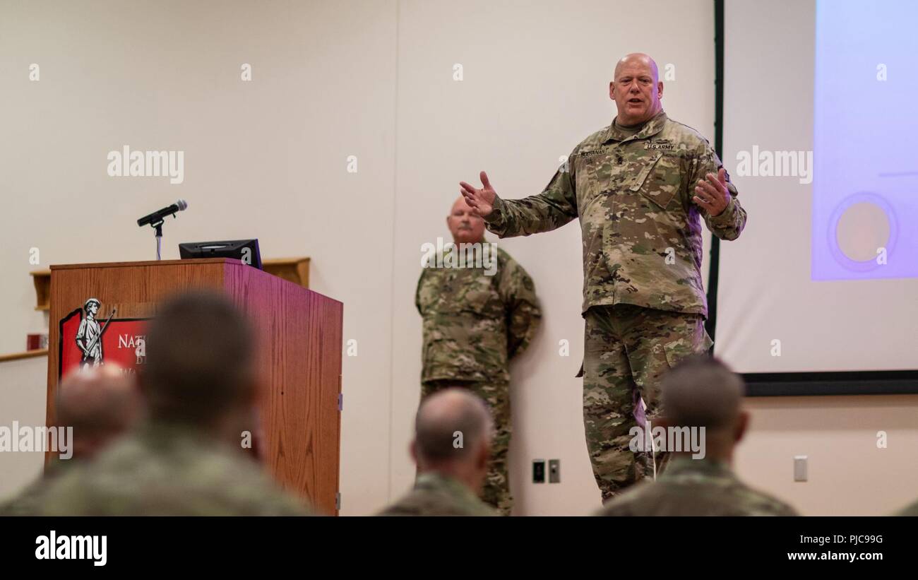 Command Sergeant Maj. Harry Buchanan, State Command Sergeant Major of ...