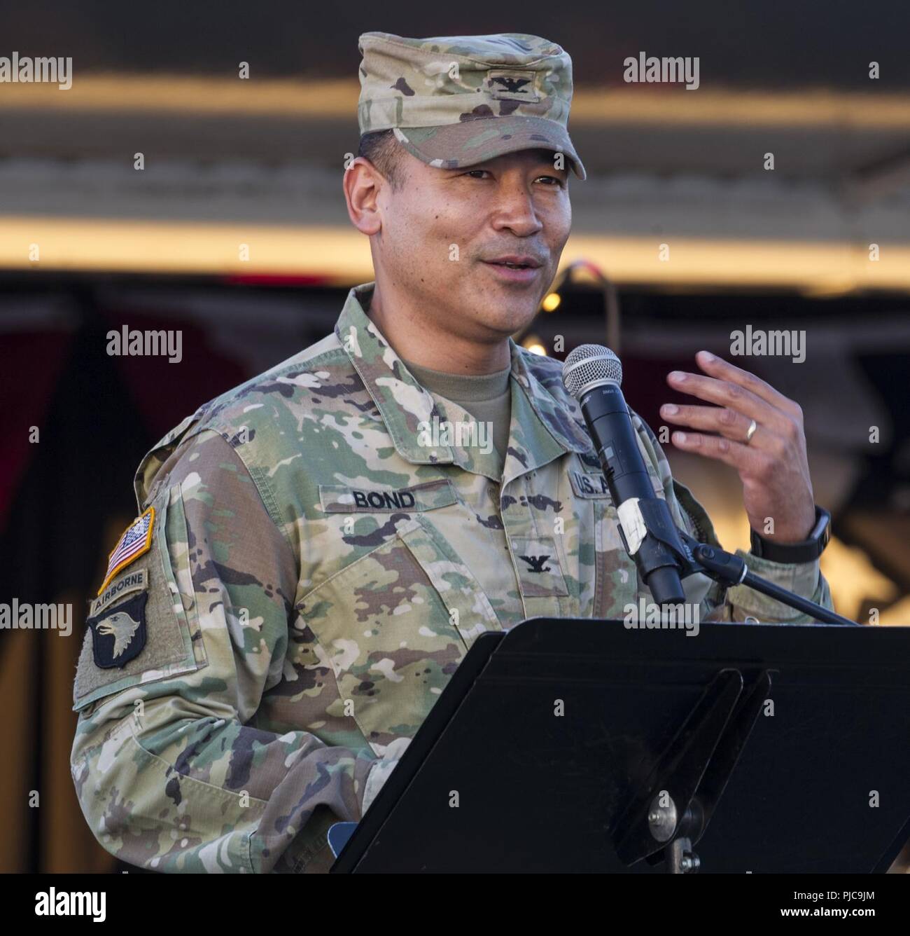 U.S. Army Col. Julian Bond, commander of Joint Forces Training Base ...